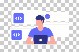 Illustration Of Coder With Laptop PNG Images, Illustration Of Coder With Laptop Transparent ...