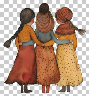 Three Girls PNG Images, Three Girls Transparent Background PNG