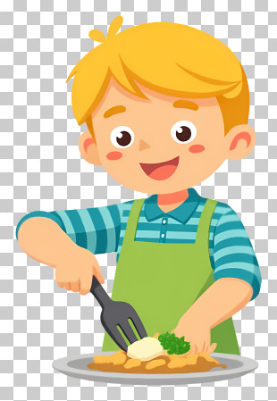Boy Cooking - Boy Cooking PNG