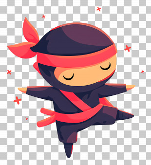 Ninja Day - Jumping Ninja For Ninja Day PNG