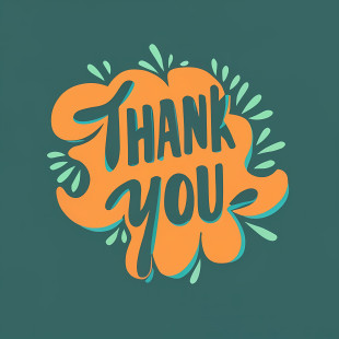 Thank You - Thank You Text Illustration PNG