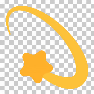 Dizzy Emoji - Yellow Shooting Star PNG