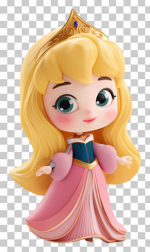 Disney Princess - Fantasy Princess With Floral Crown PNG