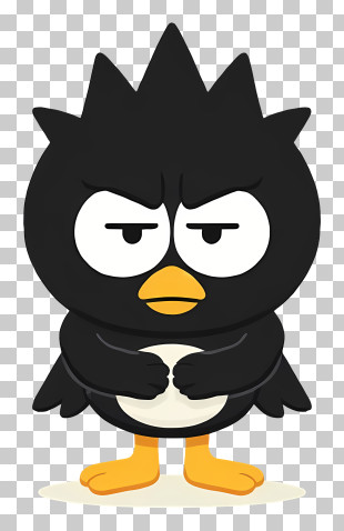 Badtz Maru - Cute Black Cartoon Bird PNG